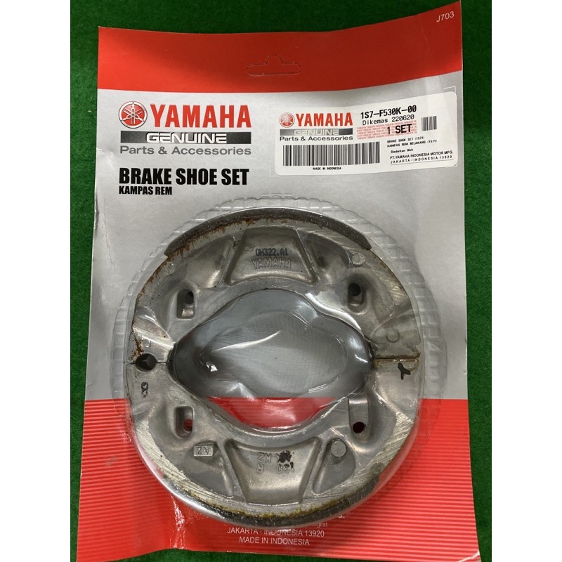 100% original YAMAHA Hong leong LC135 LC 135 BRAKE SHOE 1S7-F530K-00 ...