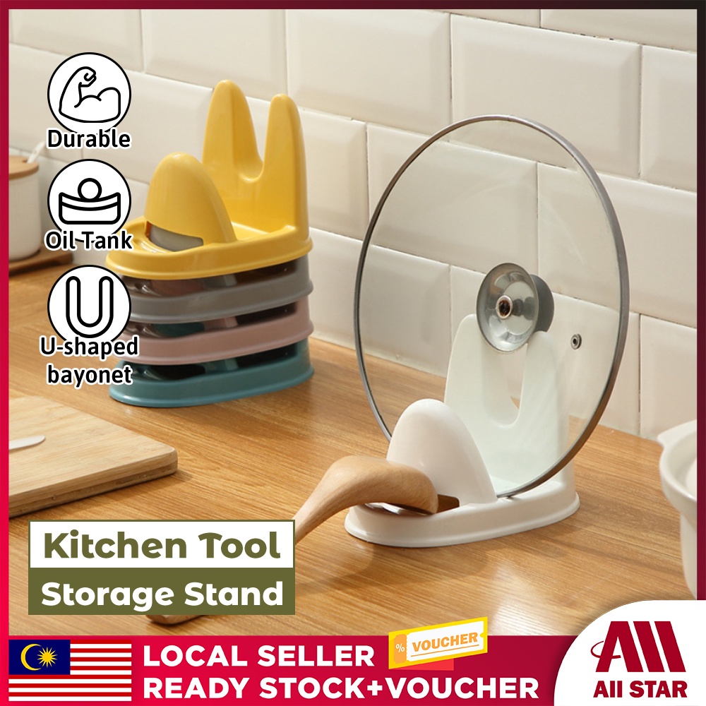 ALLSTAR Pot-lid rack sitting kitchen countertop drain tray household ...