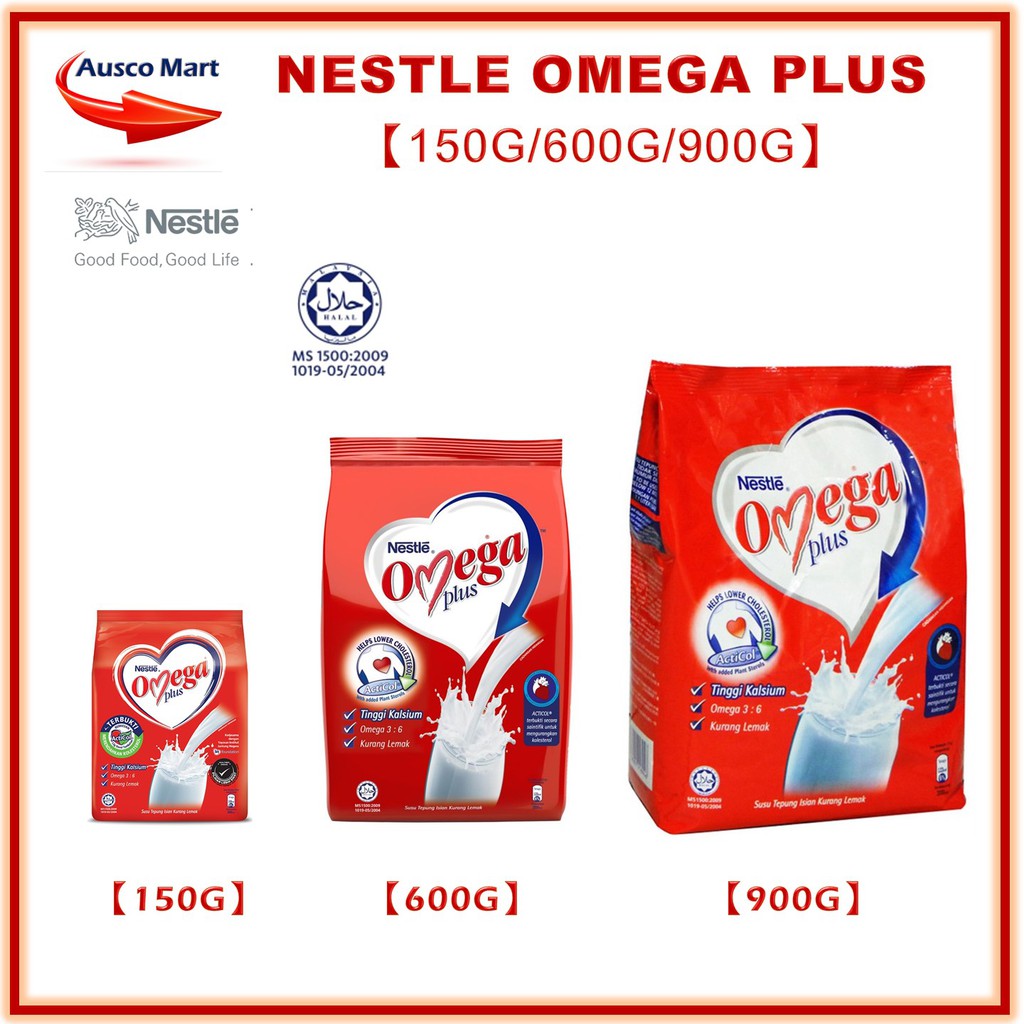 NESTLE OMEGA PLUS MILK POWDER 【150G / 600G / 1.0KG】 | Shopee Malaysia
