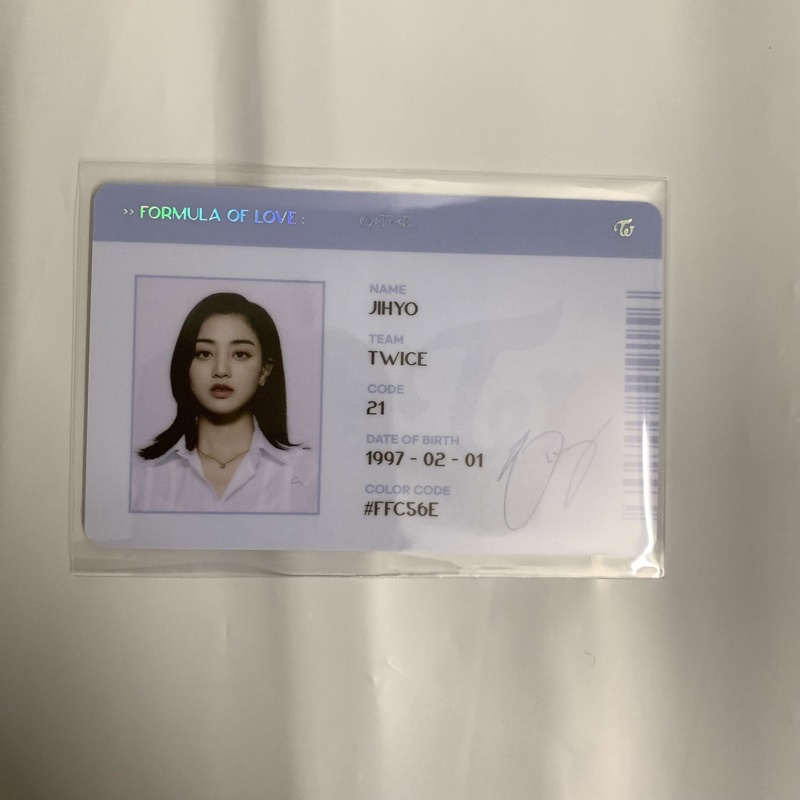 TWICE Formula of Love Scientist Official Scientist ID Card | Shopee ...