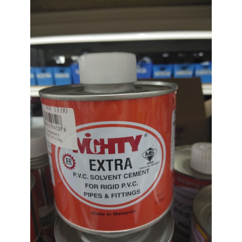 Mighty Extra PVC Solvent Cement Gum/ P.V.C Glue / 胶水（100g or 500g ...