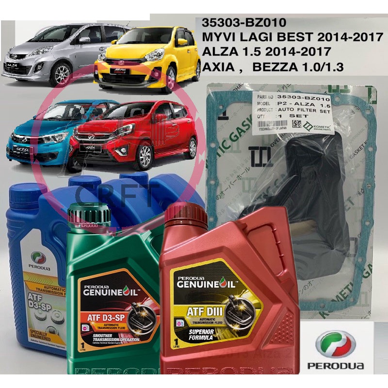 SC493 Minyak gearbox Automatic PERODUA ATF D3-SP DIII-SP with Auto ...