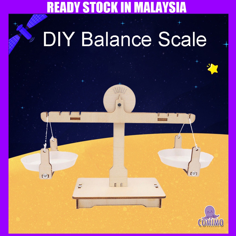 DIY Wooden Assembly Balance Scale Science Math Teaching Scale ...
