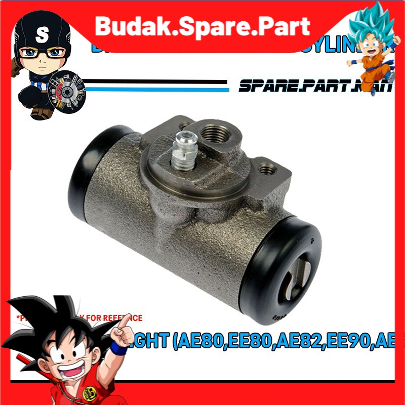 CYLINDER / BRAKE PUMP REAR RIGHT AE80,EE80,AE82,EE90,AE90,AE92,AE101 ...
