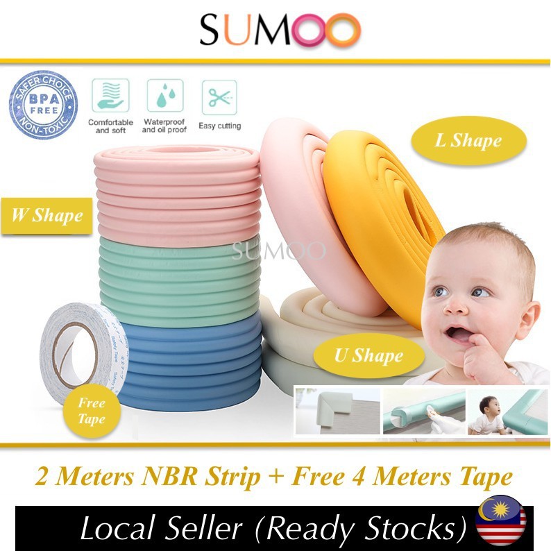 [Ready Stocks] NBR Roll & Corner Edge Guards/Baby Bumper/Edge Strip ...