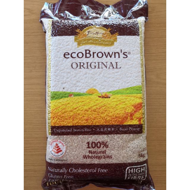EcoBrown's Original Unpolished Brown rice 5kg | Shopee Malaysia