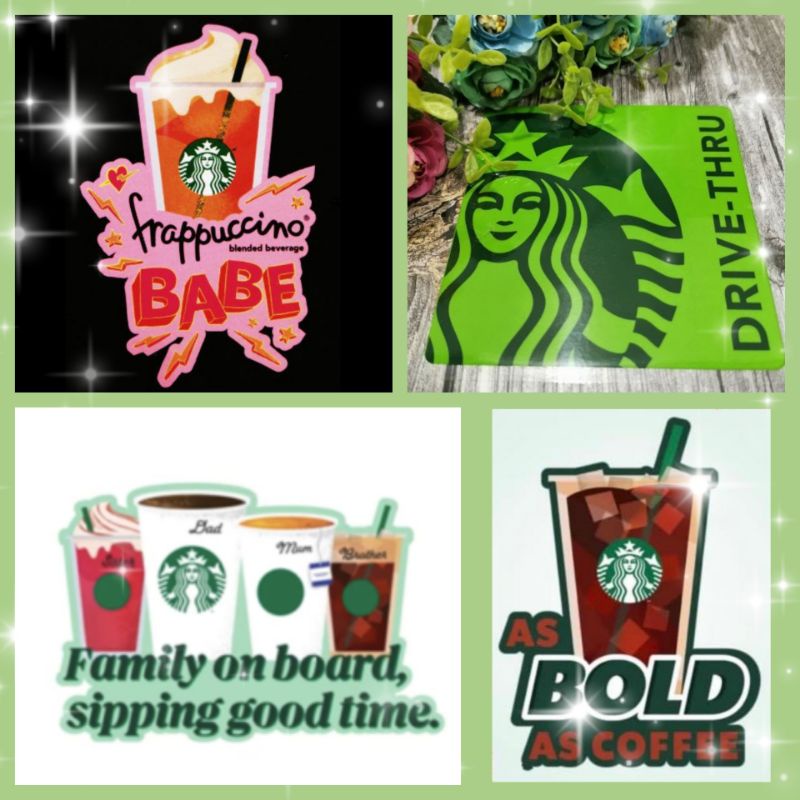 Starbucks Drive Thru Sticker | Shopee Malaysia