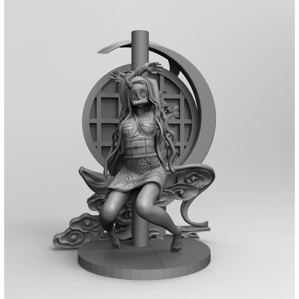 B042 Anime Demon Slayer Nezuko Nsfw X 2 Sfw X 1 Stl 3d Model Design Download Printable