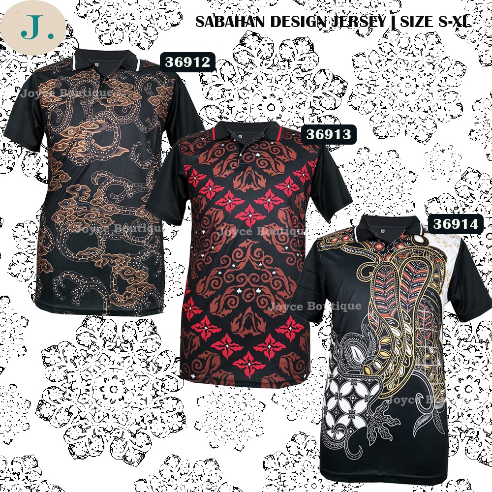 🔥HOT🔥 Ready Stock!! Unisex Baju Batik Jersey Traditional Etnik Sabah ...