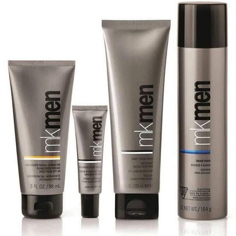1 Day Ship MK Men SkinCare Set Facial Wash Sunscreens Body Spray Eye ...