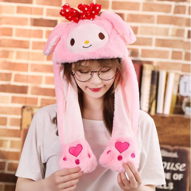 Lowest Price! Ready Stock LED Rabbit Hat TikTok Bunny Hat Animals Hat ...