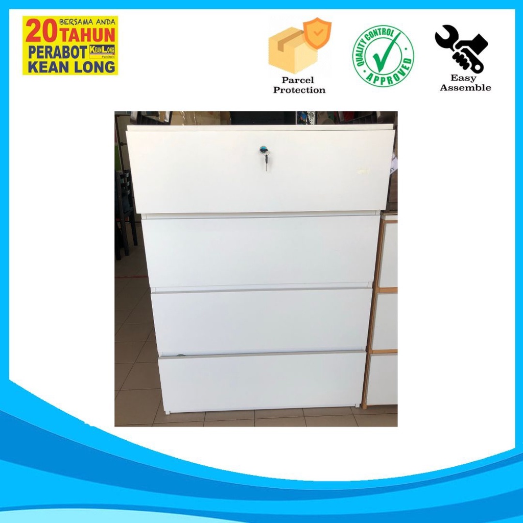 KLSB Chest Of Drawer 4/Drawer Wardrobe/Almari pakaian /kabinet pakaian ...