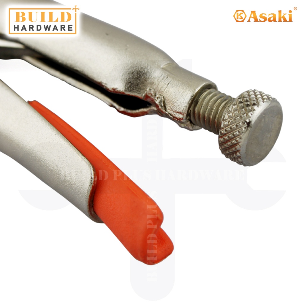 ASAKI Curved Jaw Lock-Grip Pliers Cr-V 10" 葫芦嘴大力钳 AK-8252 Vise Grip ...