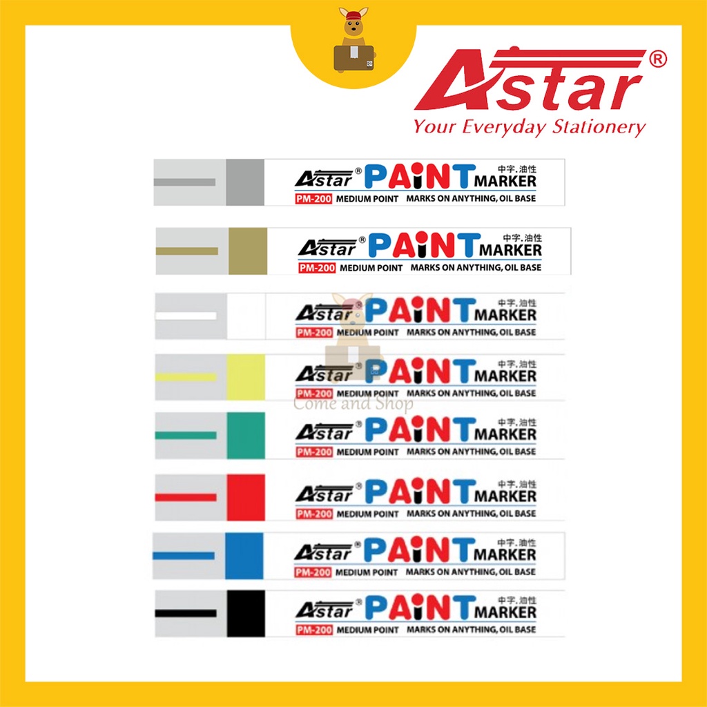 ASTAR Paint Marker Medium Point PM200 (PER PIECE) | Shopee Malaysia