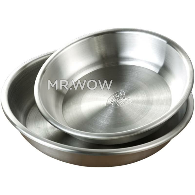 SUS304 Stainless Steel Plate/ Dish /Thickened Round Dish /Household ...