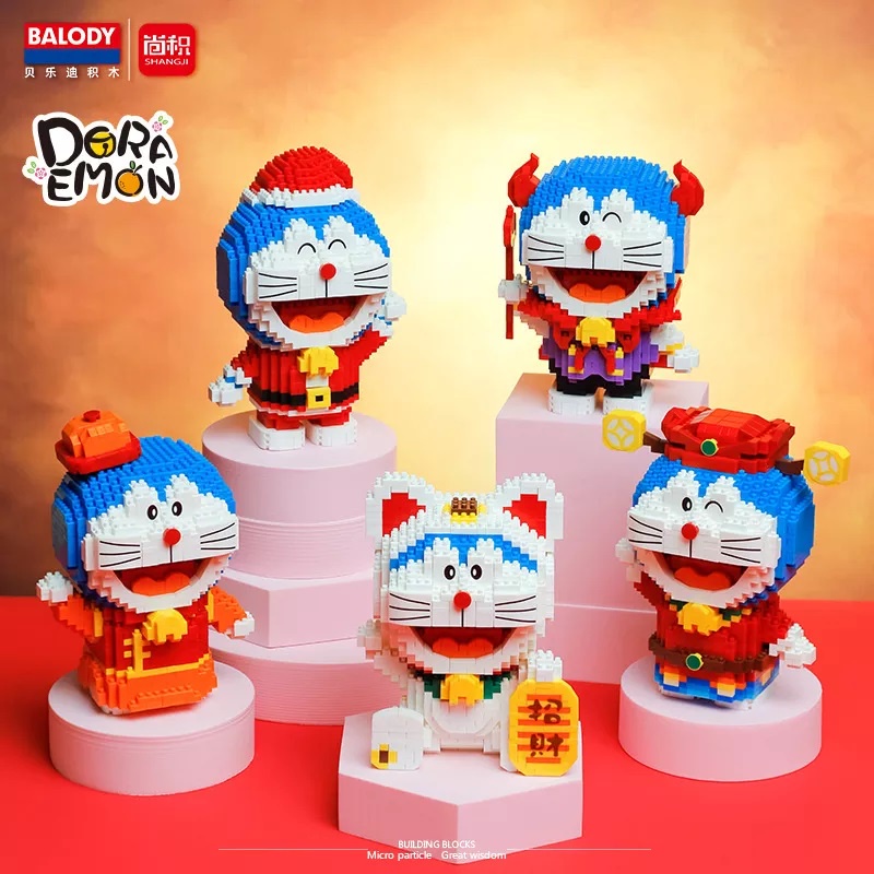 Doraemon Balody 16144-16148 Nano Block china town 哆啦A梦 building block ...