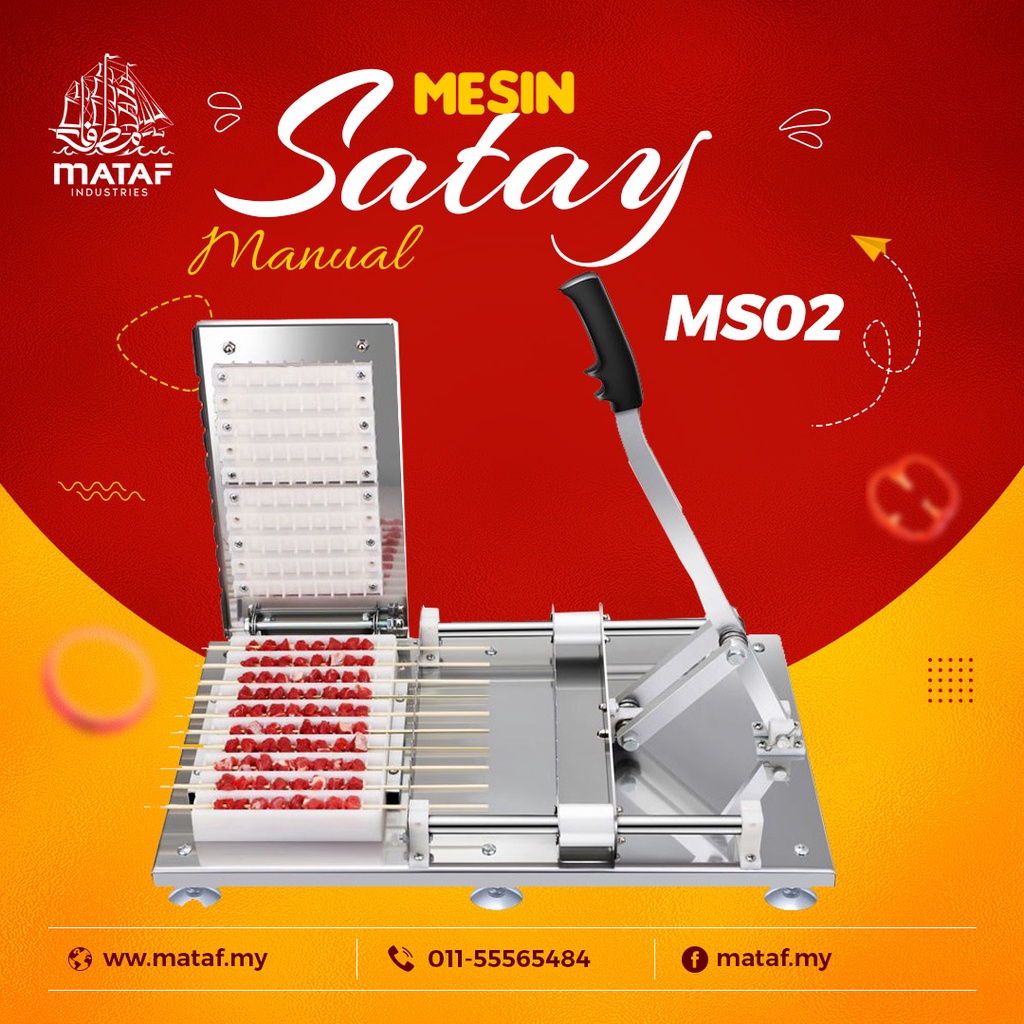 MATAF Mesin Cucuk Satay Manual | Shopee Malaysia