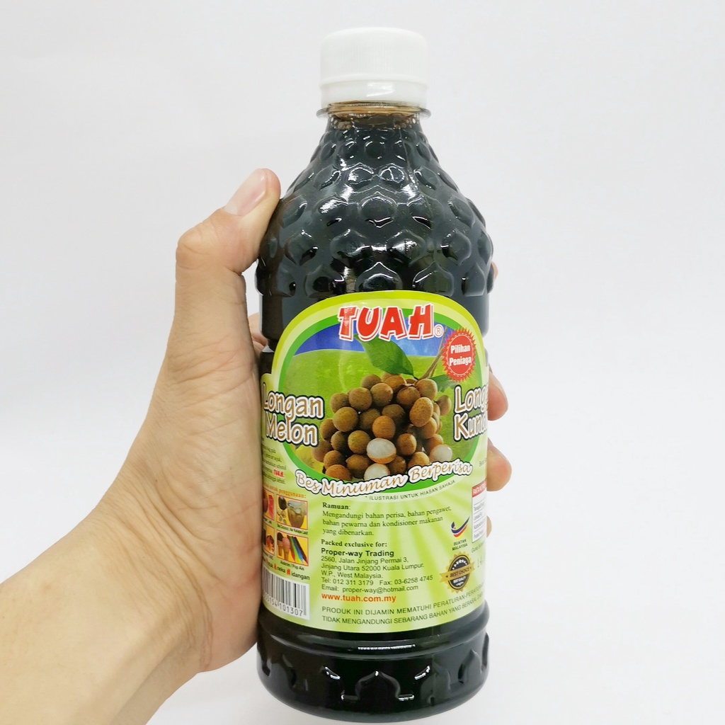 Sirap TUAH Longan Kundur Bes Minuman Berperisa (480ml) / Longan Melon ...