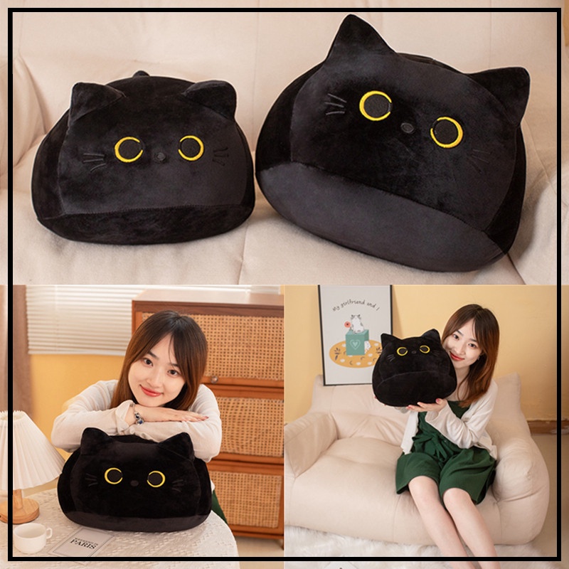 Cute Black Cat Plush Doll Cartoon Animal Plush Toy Baby Toy Soft ...