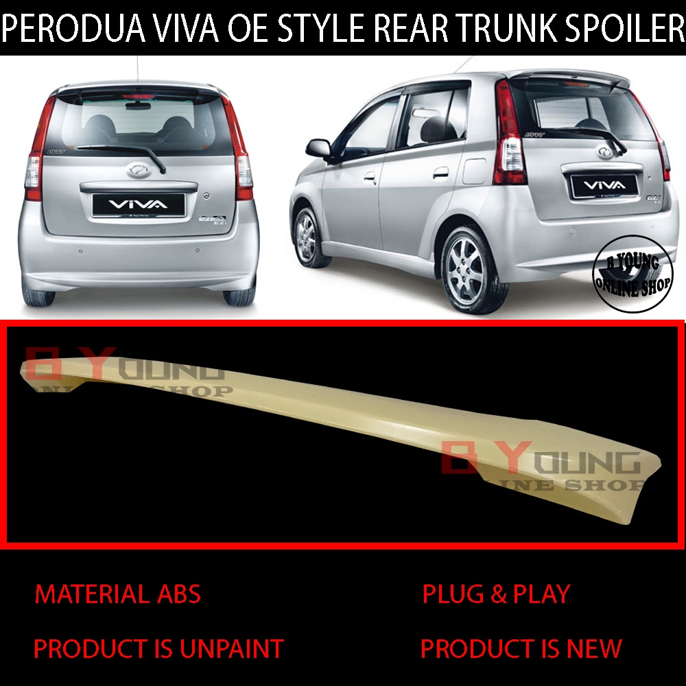 PERODUA VIVA ELITE & VIVA STANDARD OE LOOK SPOILER (OE) ABS SKIRT LIP ...