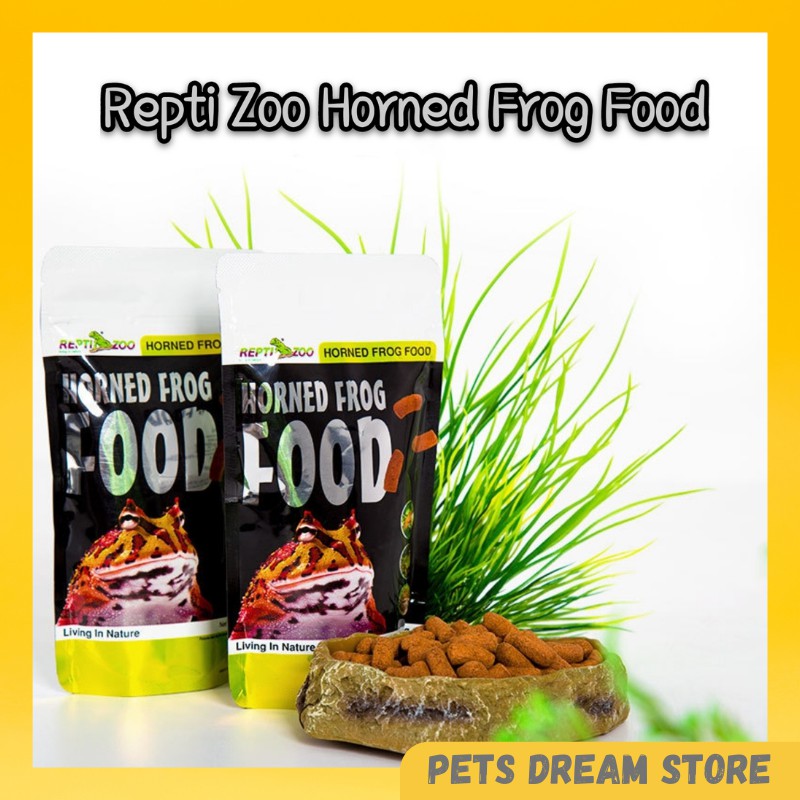 Reptizoo Horned Frog Food 50g Shrimp & Fish Flavor Pacman Frog high ...