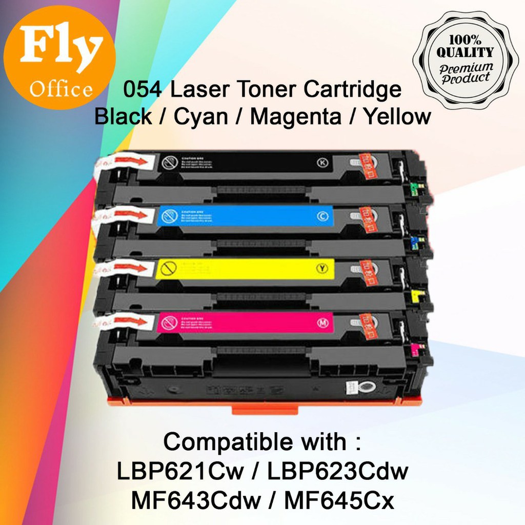 Compatible 054 Toner Cartridge (BK/C/M/Y) for LBP621Cw LBP623Cdw ...