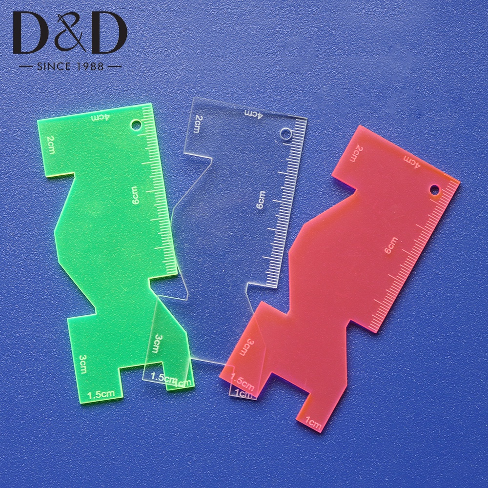 1PC Premium Transparent Acrylic Sewing Measuring Gauge Quilting Rulers ...