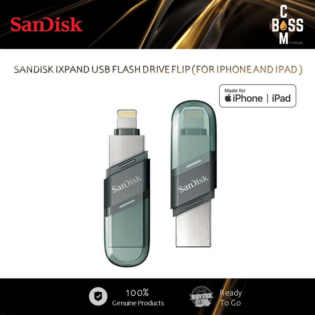 *ORIGINAL* SANDISK IXPAND USB FLASH DRIVE FLIP (FOR IPHONE AND IPAD ...