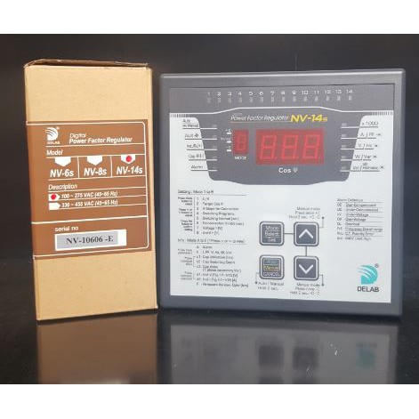 DELAB PFR Power factor regulator 5step 6step 7step 8step 14step nv5 nv6 ...