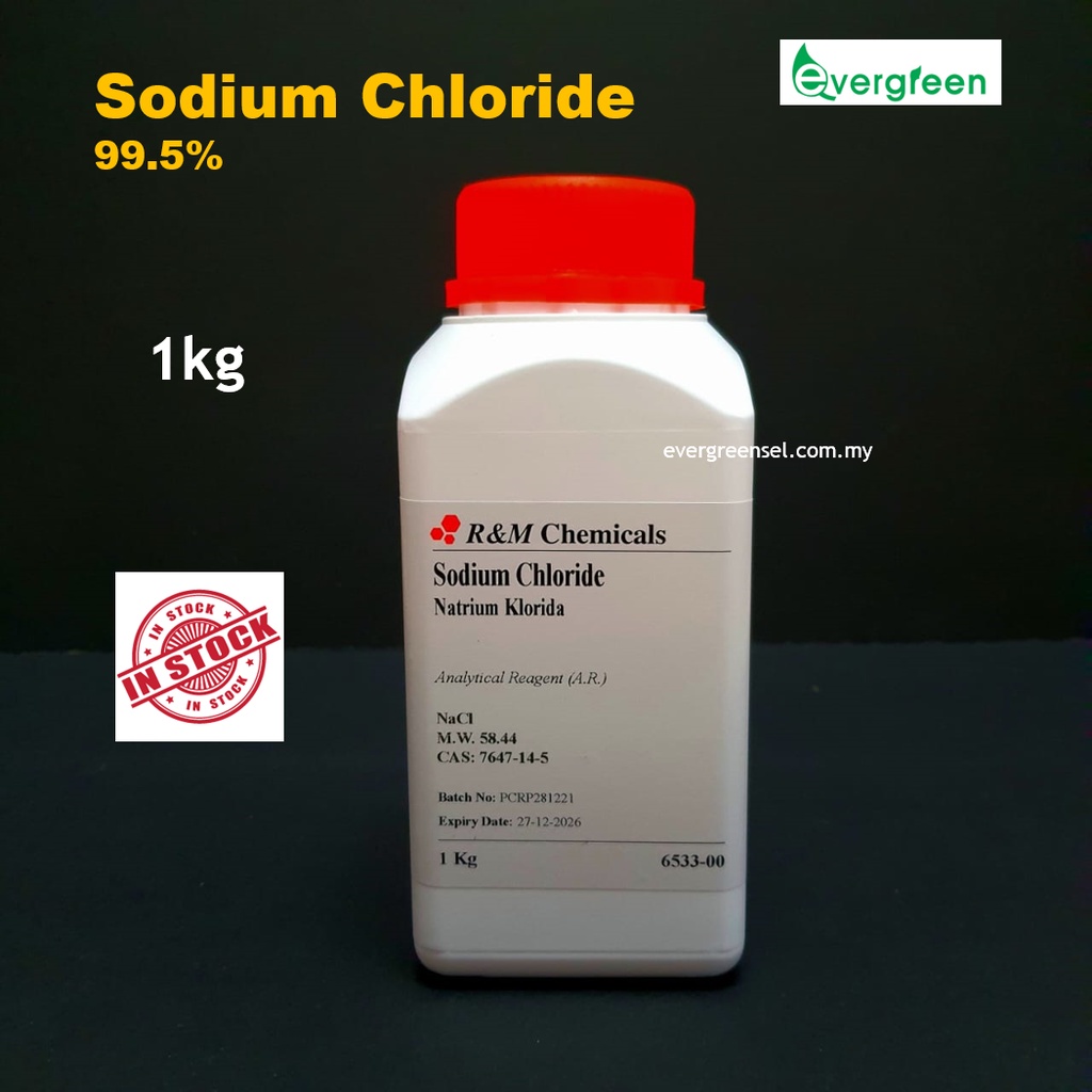 ( LOCAL READY STOCK ) Sodium Chloride A.R/ACS, 1kg for laboratory ...