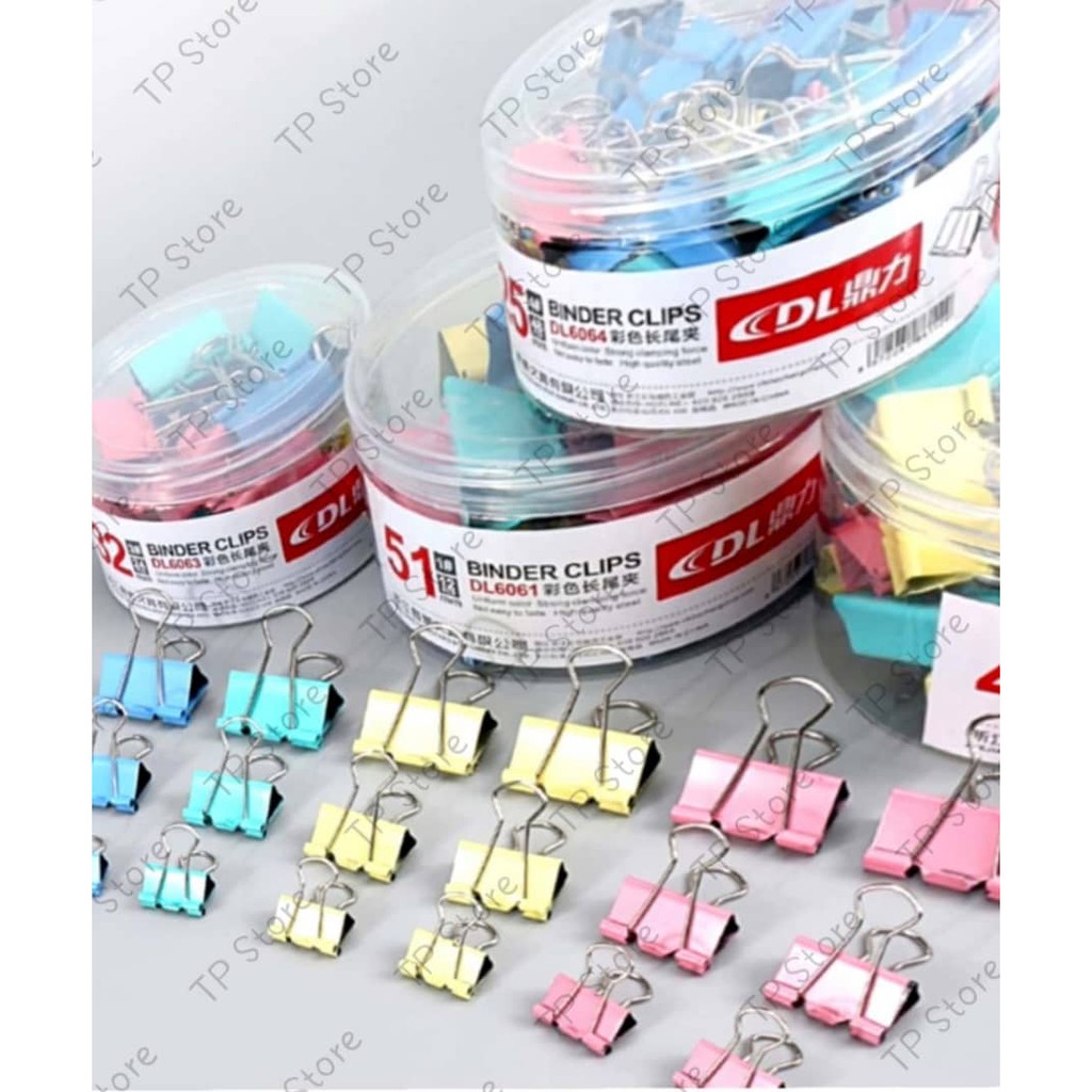 Binder Clip/Double Sided Clip Colour (Box) | Shopee Malaysia