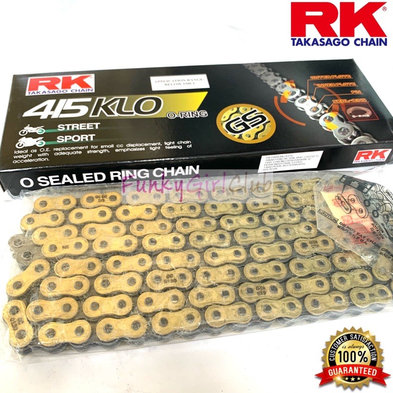 RK GS 415 ERO KLO ORING GOLD CHAIN GS415 122L / 132L Y15ZR Y15 RS150 ...