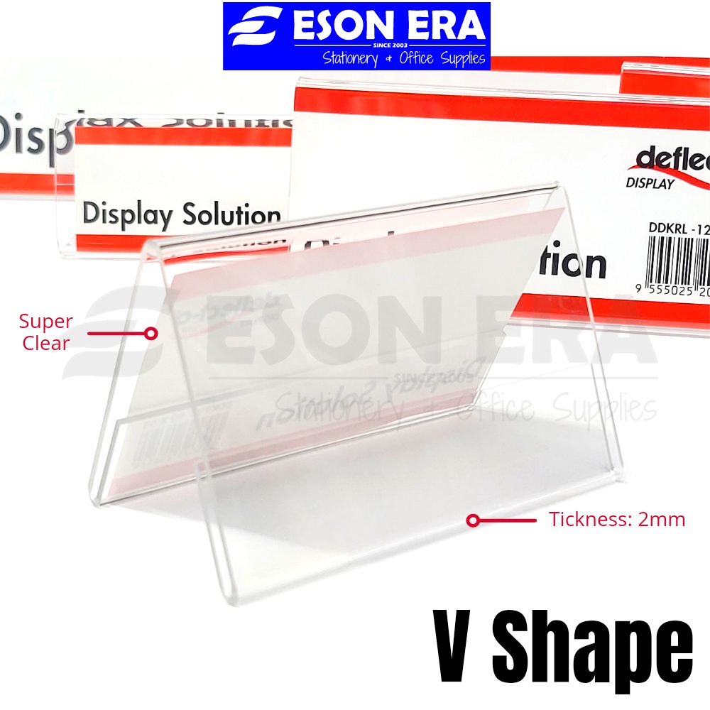 Sinchor Acrylic Stand V Shape & L Shape Display Stand / Meeting Stand ...