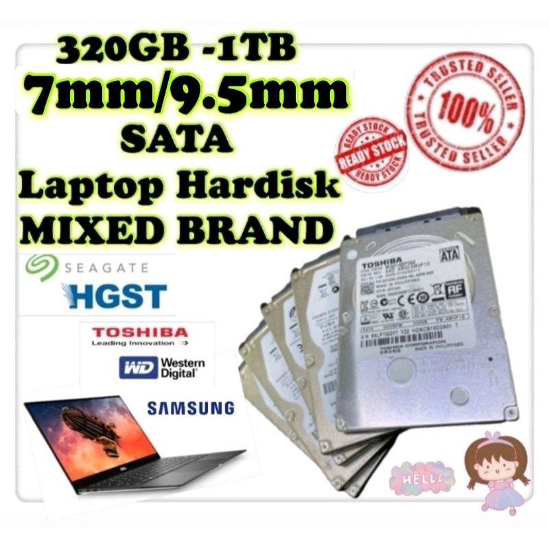Mixed brand hdd 320GB/500GB/640GB/750GB/1TB HDD Hardisk SATA laptop ...