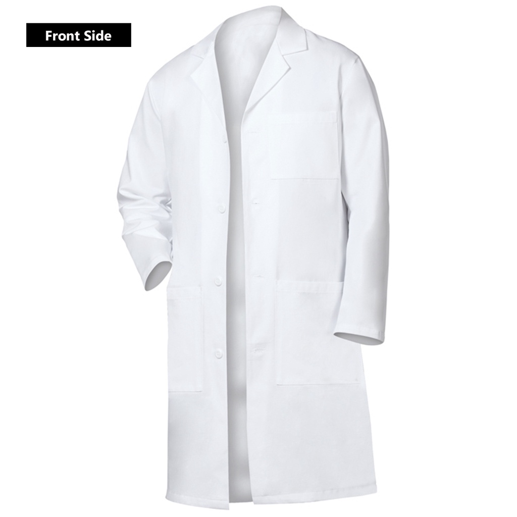 Labcoat Straight Cut (Unisex) / Lab Coat / Whitecoat / Jubah Makmal ...