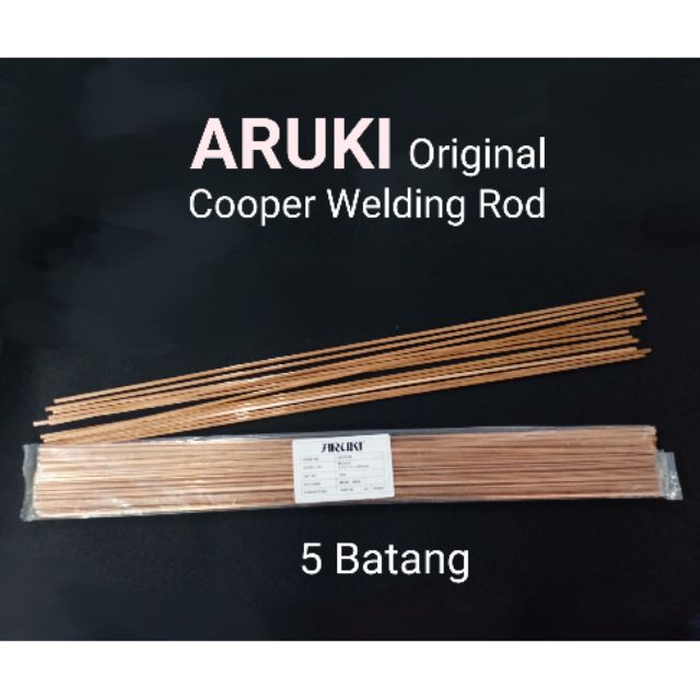 5 Batang Aruki Cooper Welding Rod Soldering Rod Refrigerator | Shopee ...