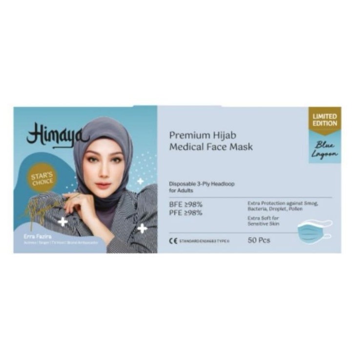 HIMAYA PREMIUM HIJAB FACE MASK (50's) | Shopee Malaysia