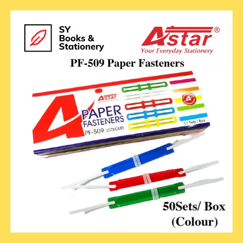 ASTAR / LUCKY STAR Paper Fastener (50pcs/Box) | Shopee Malaysia