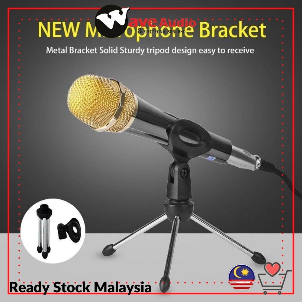 Table Mini Tripod Mic Stand MS03 [𝗙𝗥𝗘𝗘 𝗠𝗶𝗰 𝗛𝗼𝗹𝗱𝗲𝗿] | Shopee Malaysia