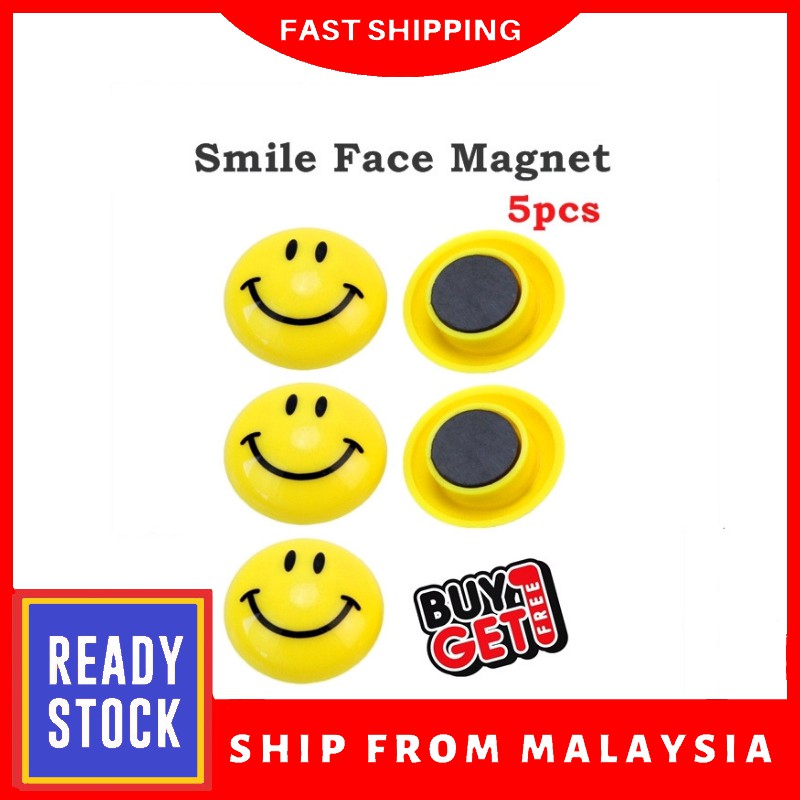 Cartoon Emoji Smile Face Fridge Magnet Refrigerator Magnet Sticker (Buy ...