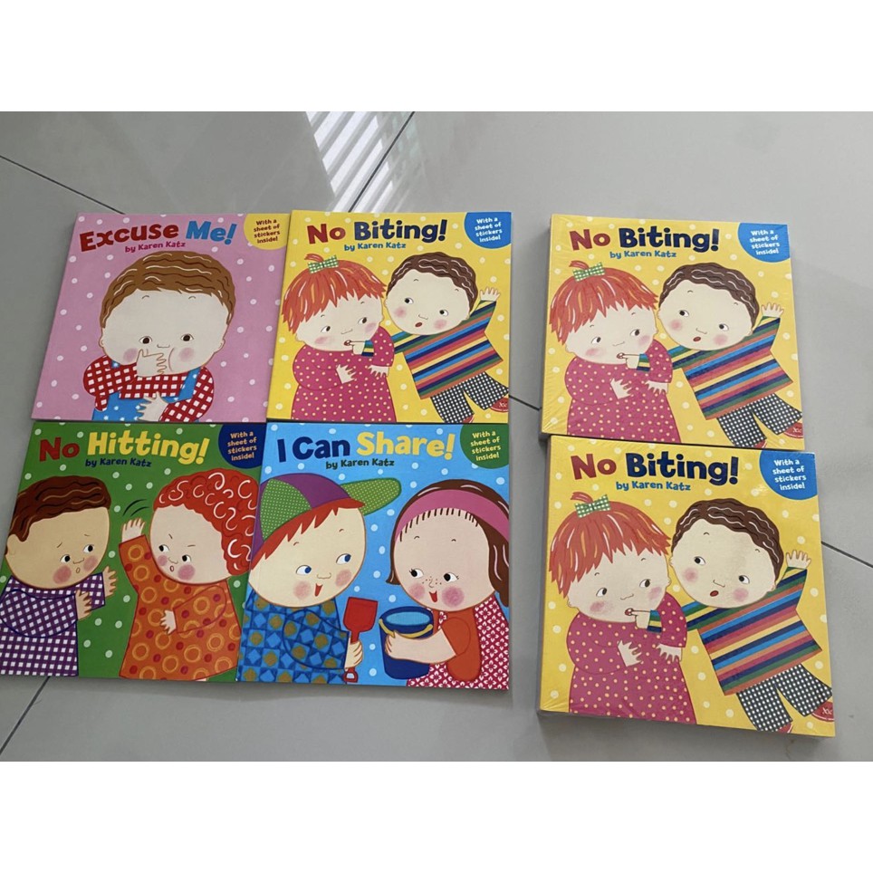 I Can Share/ Excuse Me/ No Biting / No Hitting / Children Books/ Karen ...