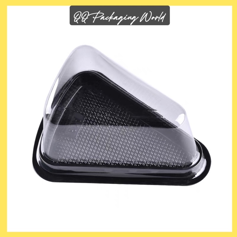 Plastic Triangle Slice Cake Packaging Box Slice Cake Tray Slice Cake ...