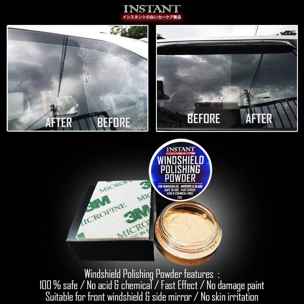 Watermark removar powder /polish & cuci watermark/Windshield Polishing ...