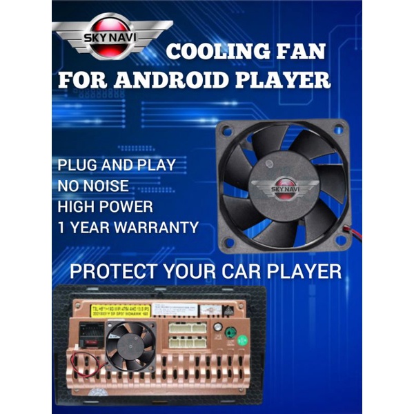 EXTRA COOLING FAN FOR CAR ANDROID PLAYER (HIGH POWER) | Shopee Malaysia