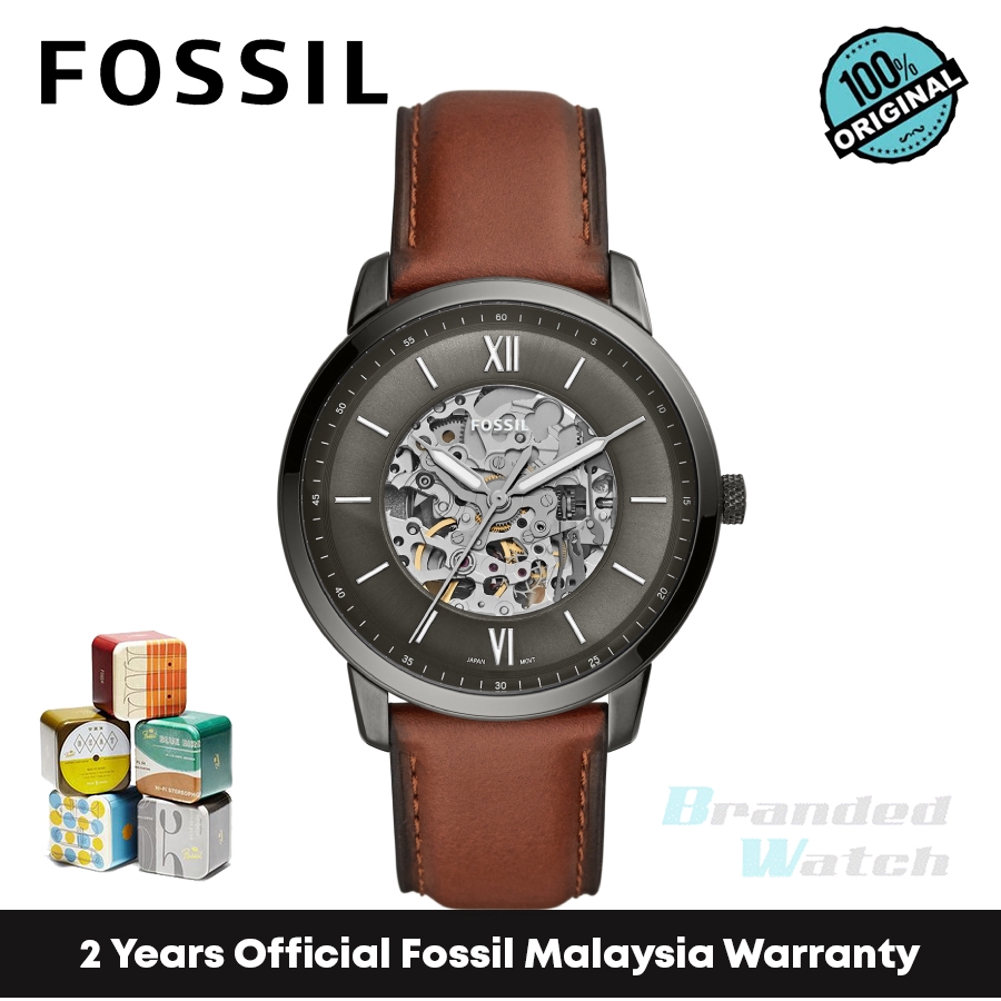 [Official Warranty] Fossil ME3161 Men's Analog Neutra Automatic Amber ...