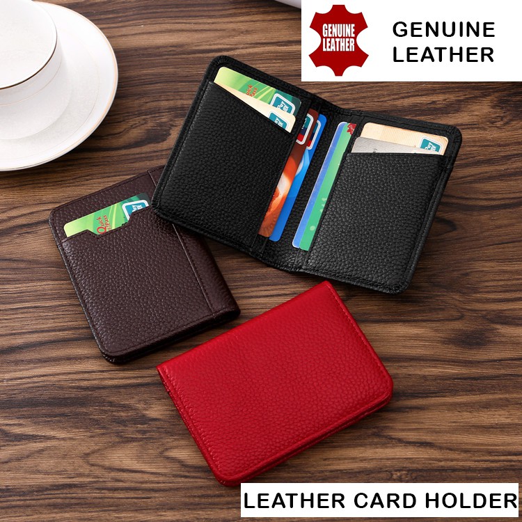 PAKEJ KAD KREDIT/DOMPET KECIL KULIT/GENUINE LEATHER CARD HOLDER/CARD ...