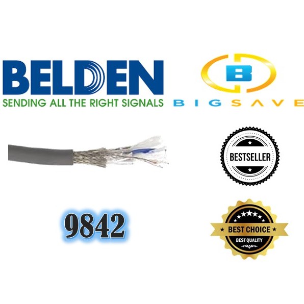 BELDEN RS485 MULTI CONDUCTOR LOW CAPACITANCE COMPUTER CABLE (9842 ...