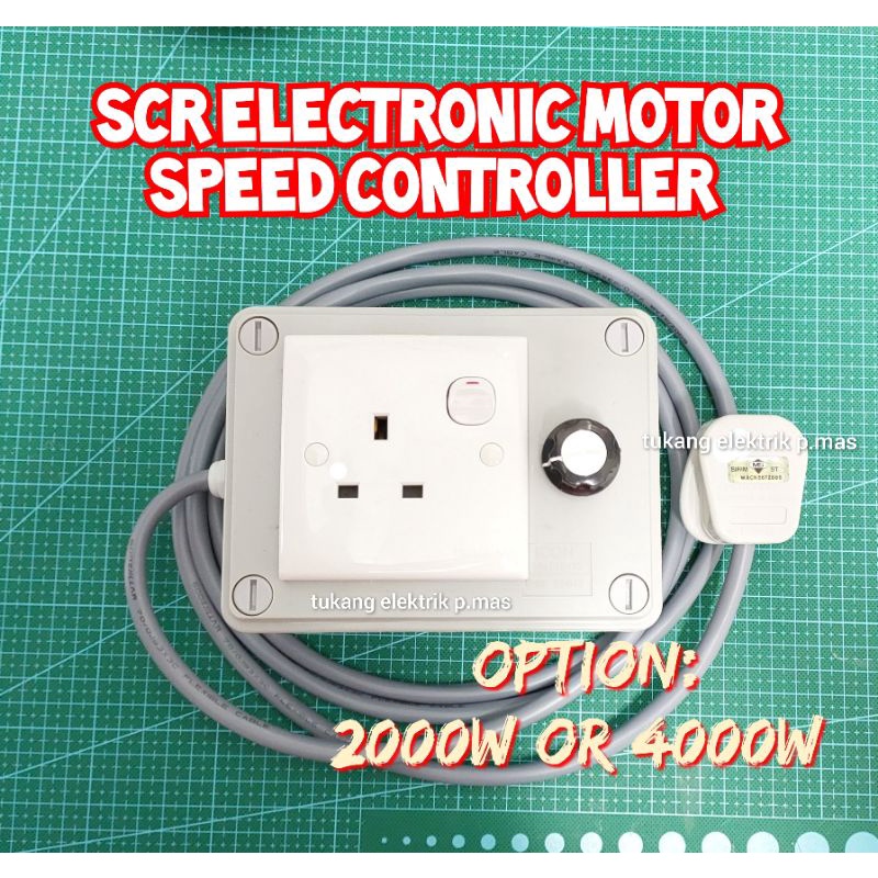 2000W / 4000W SCR Electronic Voltage Regulator Speed Controller Control ...