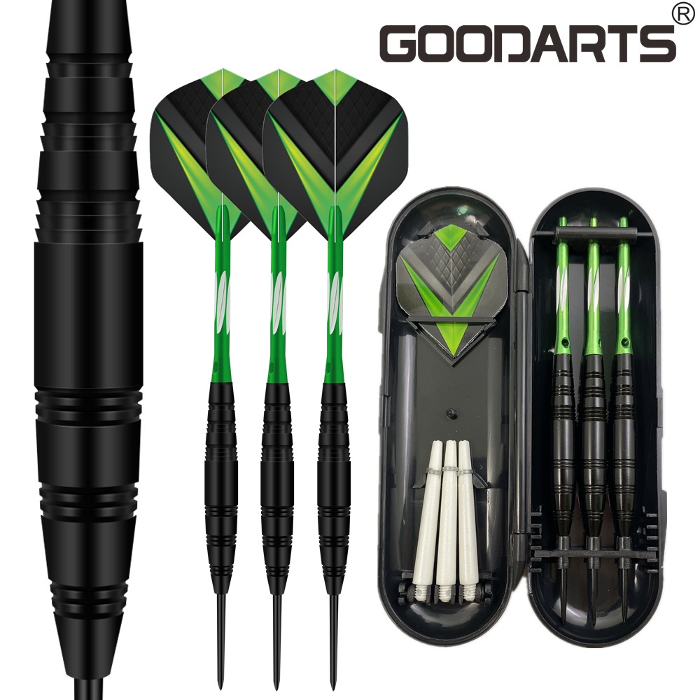 GOODARTS 3 pieces 23 Grams Steel Tip Dart Set Professional Darts with ...