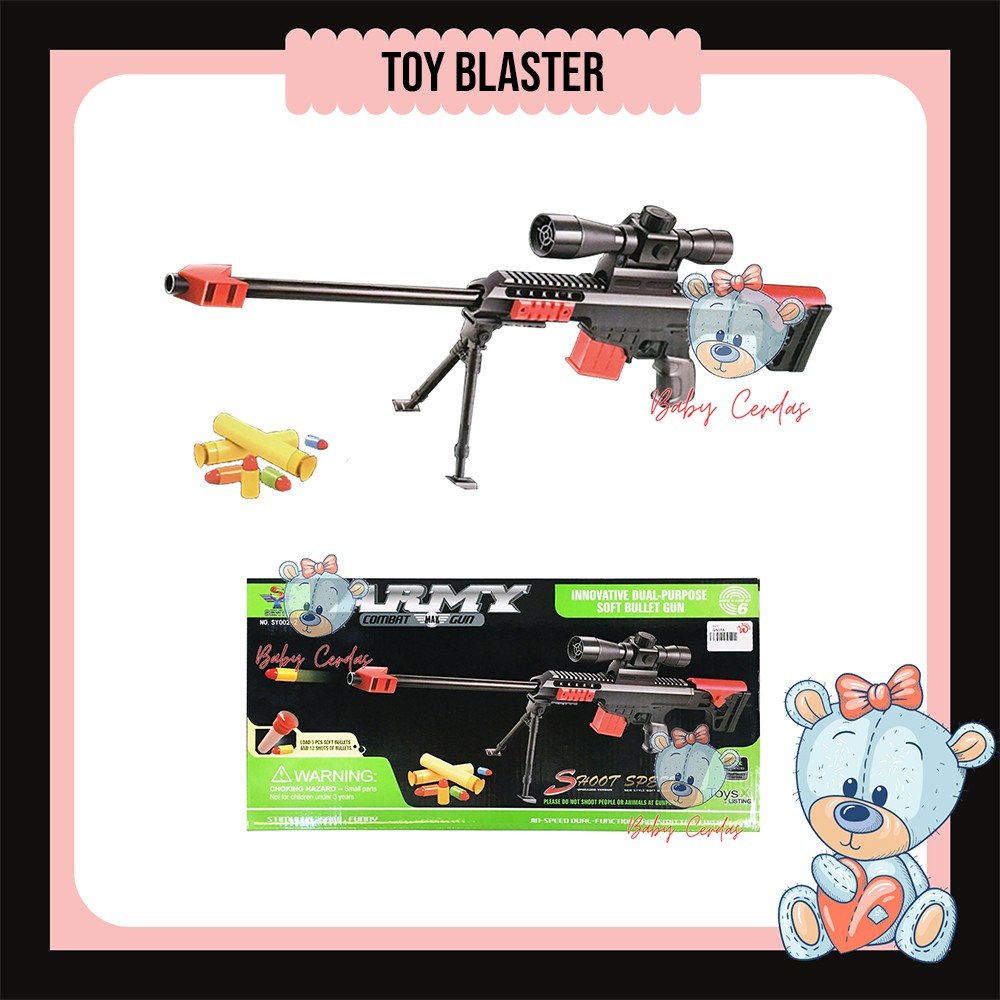 Army Soft Foam Bullet Suction Cup Toys For Boys Mainan Budak Lelaki ...
